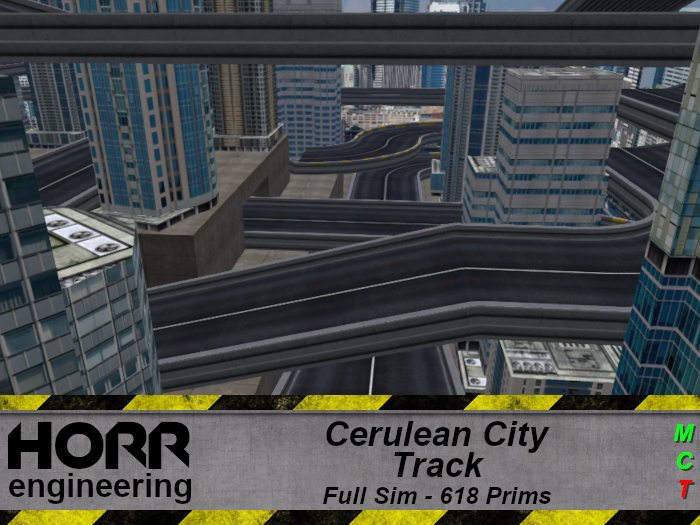 Second Life Marketplace - [Horr Engineering] Cerulean City Track (BOXED)